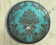 Popular items for teal knobs on Etsy