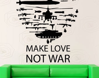Make love not war | Etsy