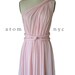 Blush Pink SHORT Infinity Dress Convertible Formal by AtomAttire