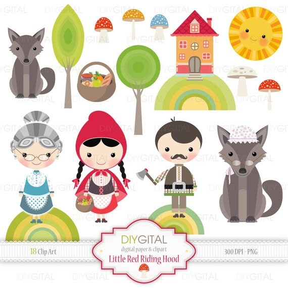 little-red-riding-hood-clip-art-set-18-printable-cliparts