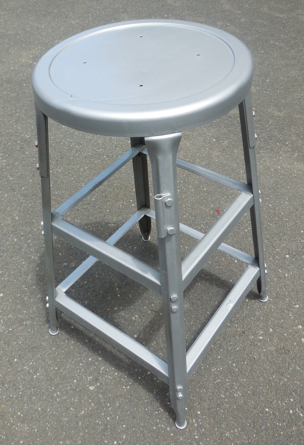 Vintage Industrial Metal Work Stool Steampunk c1950 Eames Era – Haute Juice