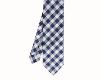 Popular items for navy gingham tie on Etsy