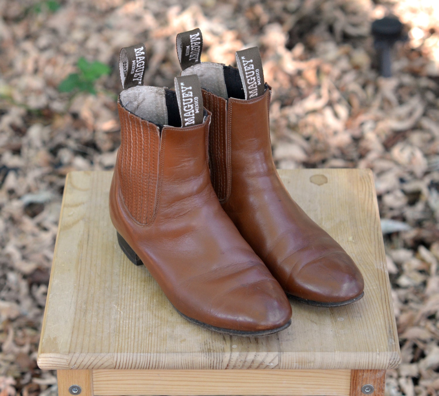 Vintage Leather Chelsea Boots Brown Wmns Sz. 8 7 7.5 – Haute Juice