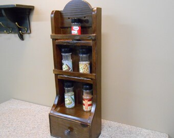 Popular items for rustic spice rack on Etsy