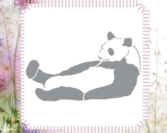 Panda stencil | Etsy