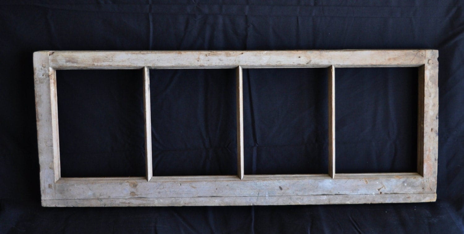 4 Pane Cellar Window Vintage Window Frame – No Glass – Haute Juice