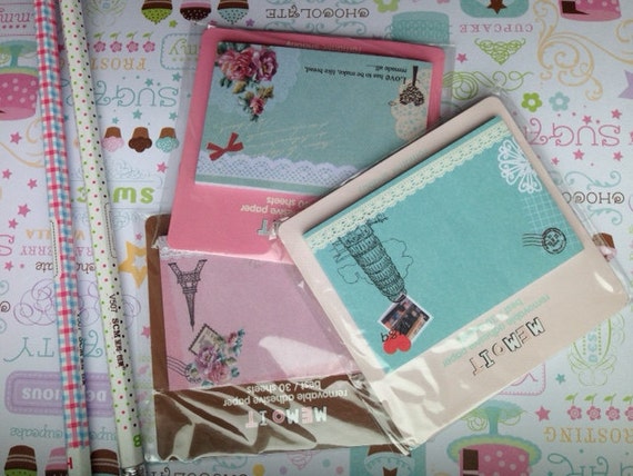 Items similar to Pastel Assorted Sticky Notes on Etsy