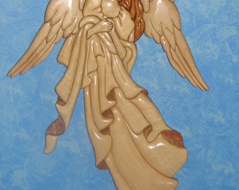 Wood intarsia | Etsy