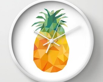 Popular items for pineapple clock on Etsy