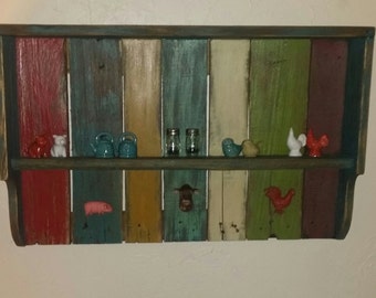 Shabby chic farmhouse style coffee table with by AveryStDesignCo