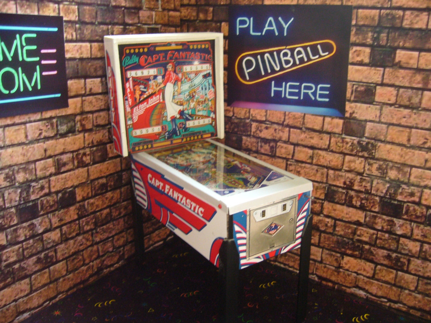 Captain Fantastic Miniature Pinball Table by PinballArcade on Etsy