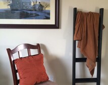Blanket Ladder, Rustic Home Decor, Quilt Rack, Christmas Present, Gift ...