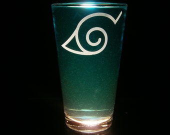 Naruto glass | Etsy