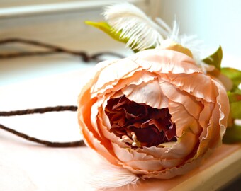 Pink flower crown | Etsy