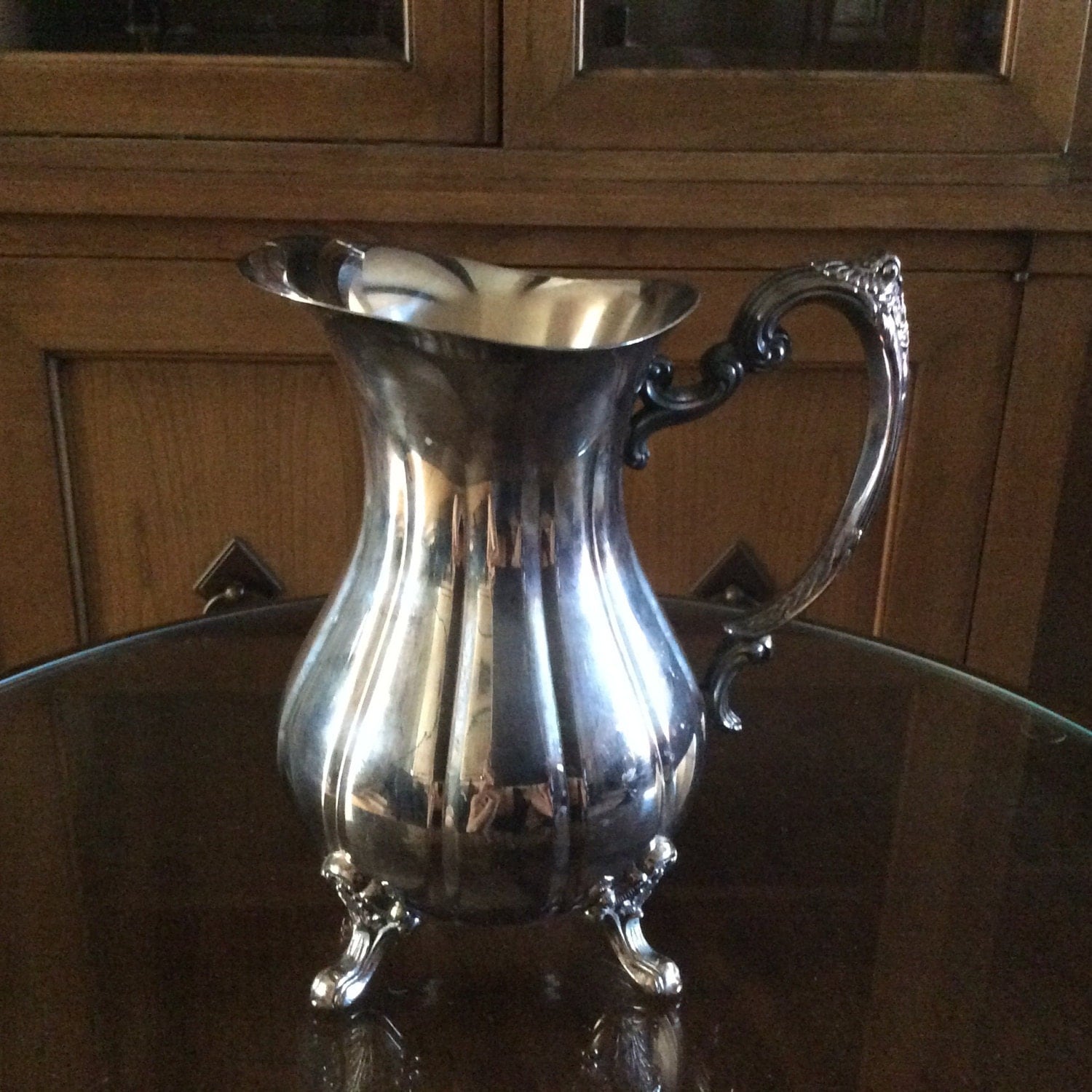 Vintage Silver Plate Water Pitcher by The Sheffield Silver Company/ The ...