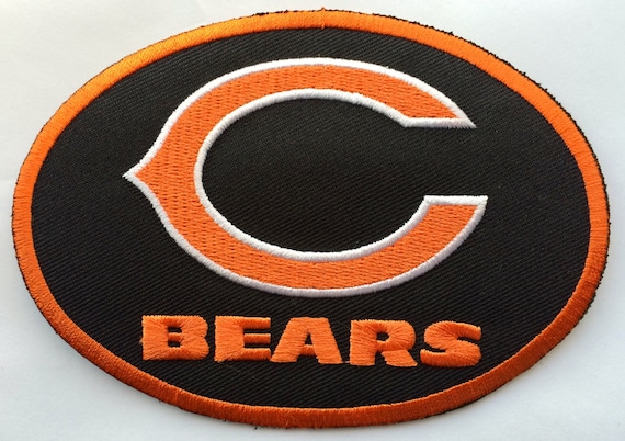 Chicago Bears 3.5 x 2.5 inch patch iron on or sew on