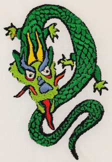 Digital Embroidery Design - Dragon
