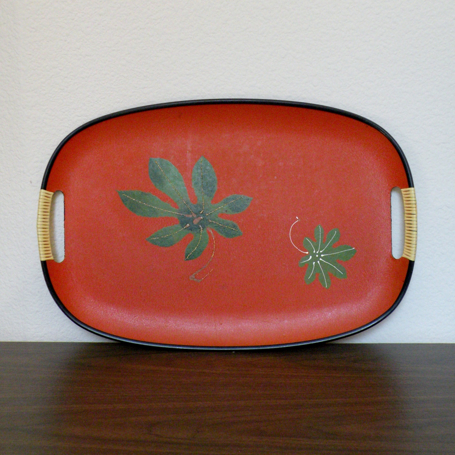 Midcentury Orange Decorative Tray – Haute Juice