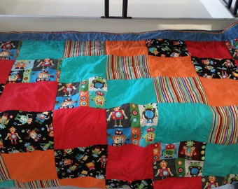 Robot quilts | Etsy