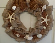 Popular items for wreath with shells on Etsy