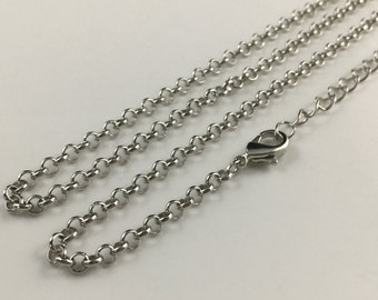 Gold Square chain 1 mm Cube chain Box Chain wholesale necklace