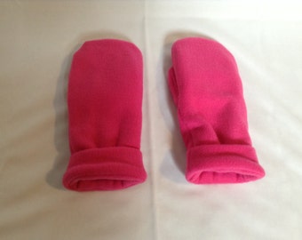 Items similar to Peppermint Pink Mittens M-L on Etsy