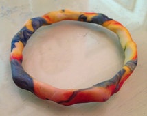 Popular items for polymer clay bangle on Etsy