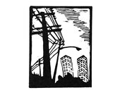 woodcuts monoprints and paintings by Chris Plummer by cplummerart