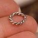 Twisted Link in Sterling Silver Closed Jump Ring Links AD95