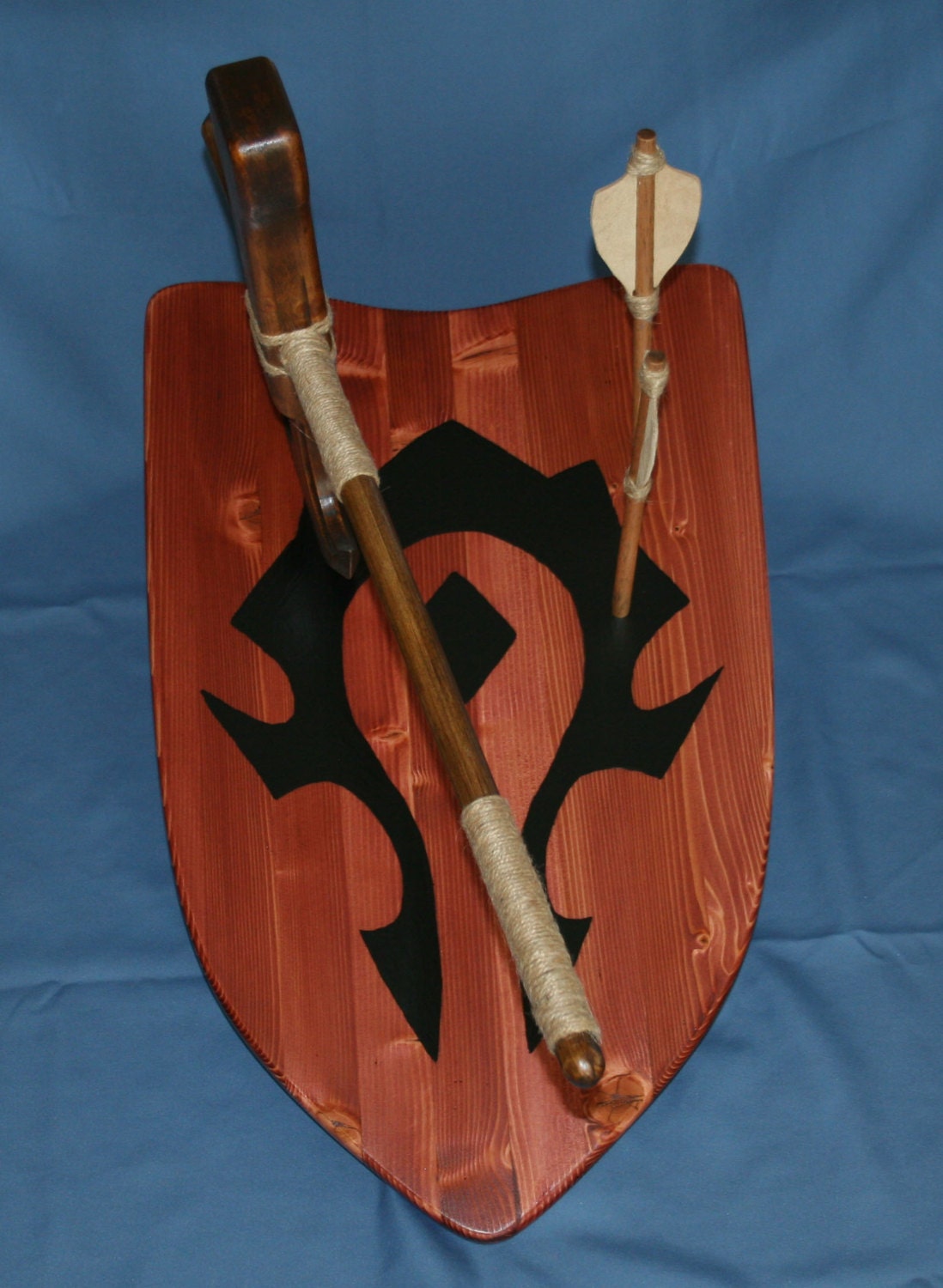 Deluxe Large Wooden Shield For The Horde