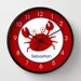 Under the Sea Red Crab Personalized 10-inch Wall Clock Choose
