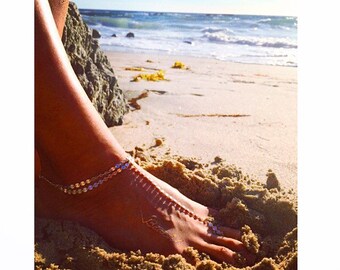 Gold Filled Coral Body Chain Jewelry by LEBRISA on Etsy