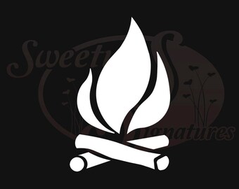 Campfire decal | Etsy