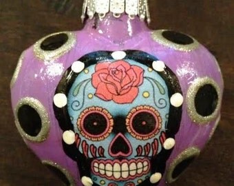 Sugar skull ornament | Etsy