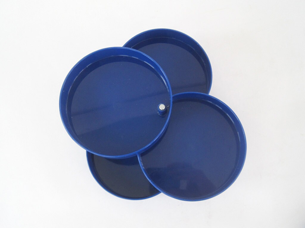 MOD Interdesign Round SWIVEL Storage Box Blue – Haute Juice