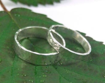 Unique Wedding Rings Silver Wedding Bands Eco Friendly