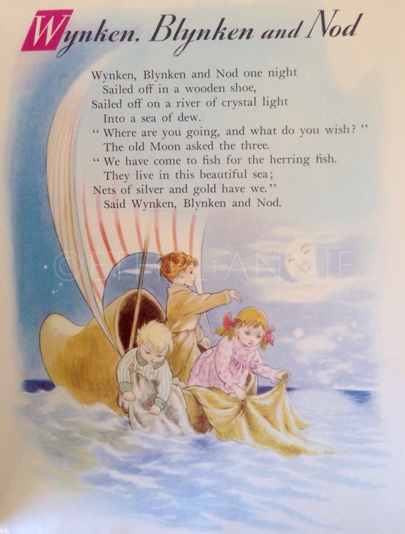 Hilda Boswell Wynken Blynken and Nod Original by EthelandAnnie