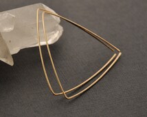 Popular items for triangle hoops on Etsy