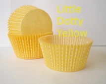 Unique yellow cupcake liner related items | Etsy