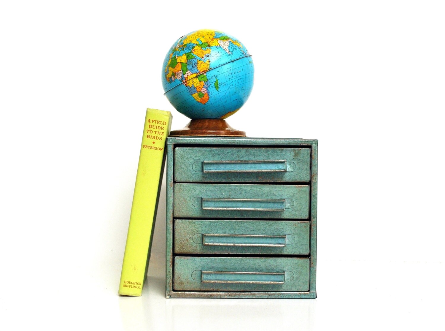 Vintage Industrial Desktop File Box with Drawers – Haute Juice