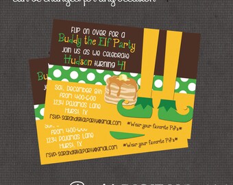 Elf invitation | Etsy