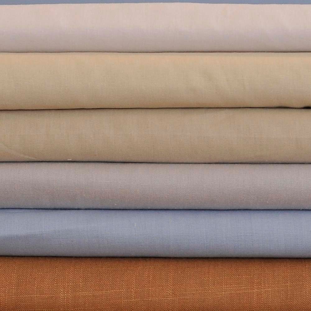 fabric color swatch: linen in white ivory natural gray