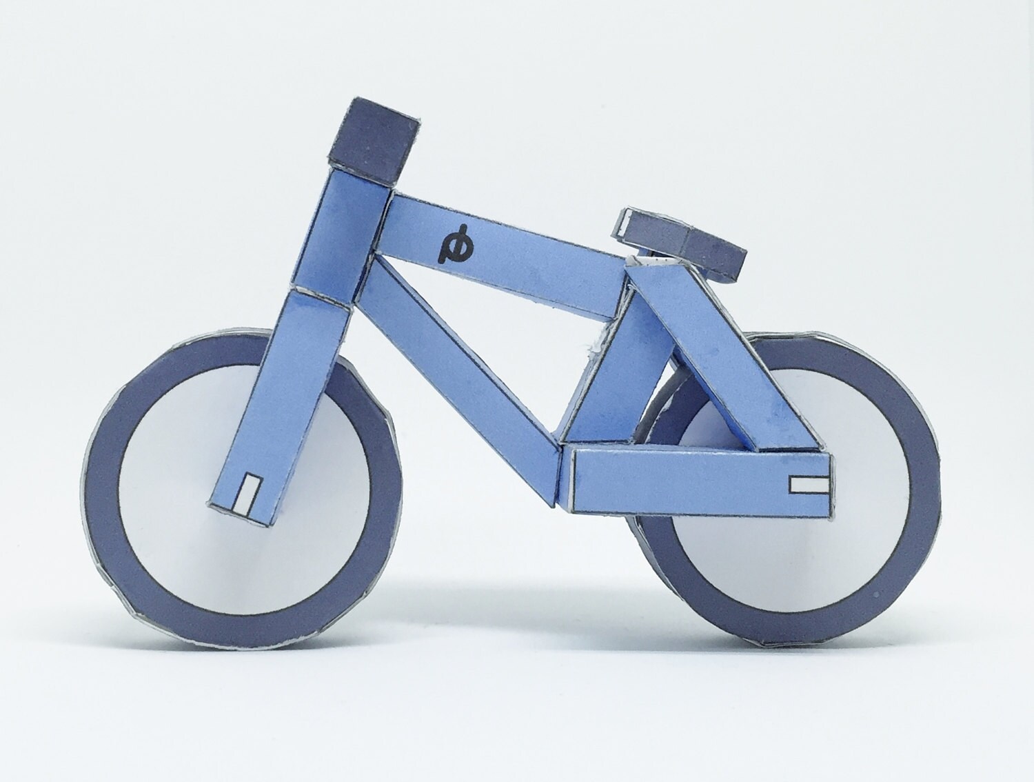 BLUE paperbikes v1 papercraft bike paper model kit