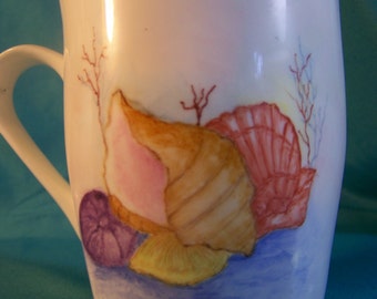 Popular items for sea shell mug on Etsy