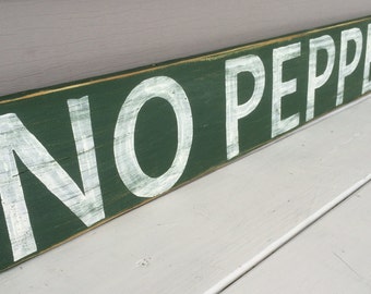 No Pepper sign, Baseball decor, baseball sign, ballpark sign, baseball ...