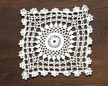 Popular items for square crochet doily on Etsy