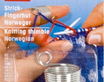 Knitting Thimble thread holder A tool for color Norwegian