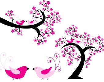 Heart tree clip art | Etsy