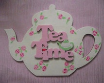Popular items for tea time sign on Etsy