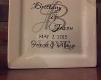 Wedding name plates | Etsy